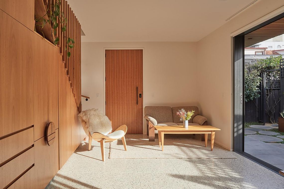 Innovative compact family home design fits in the backyard!