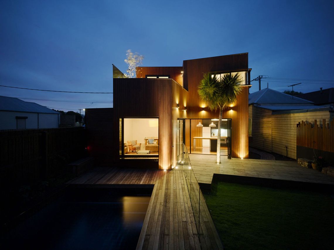 Barrow House is a Renovation of Rotated Timber Boxes