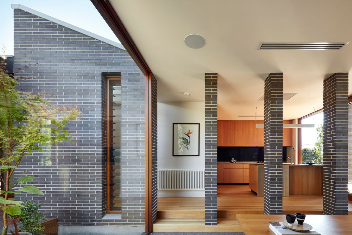 A Dramatic Brick Colonnade Links and Defines New Spaces in This Reno