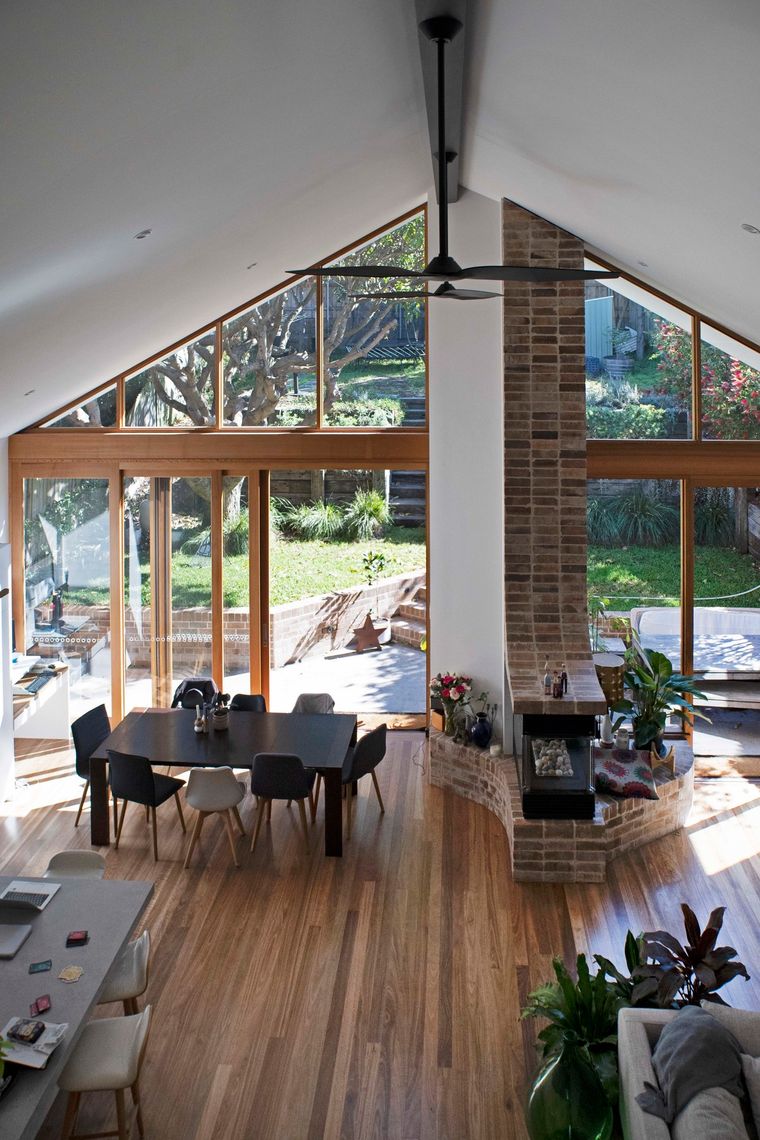 Extending the Original Roofline Creates Stunning Cathedral Ceilings