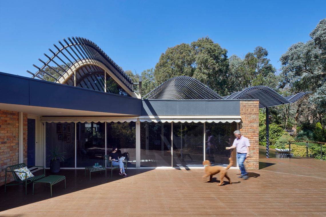 Inspired by the Original Home a New Pergola Improves Outdoor Living