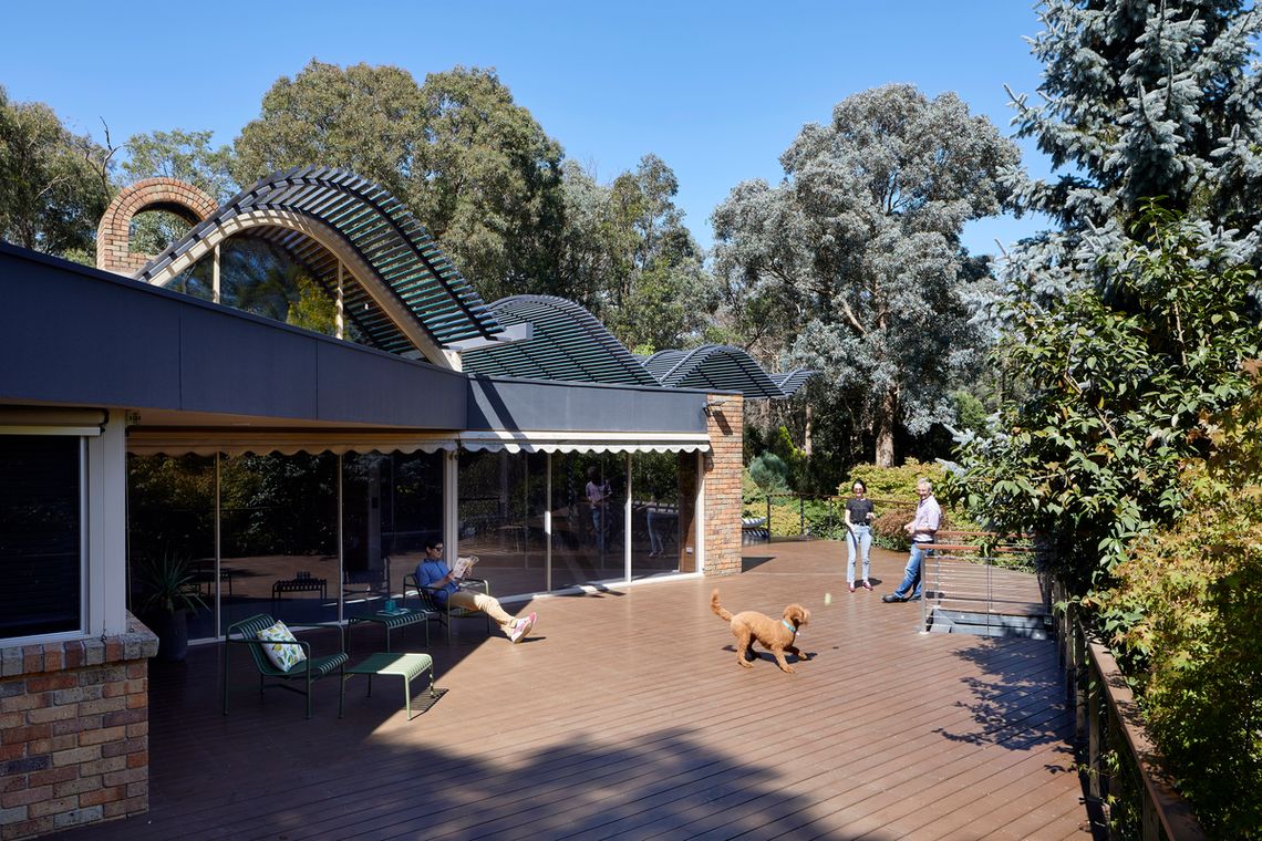 Inspired by the Original Home a New Pergola Improves Outdoor Living