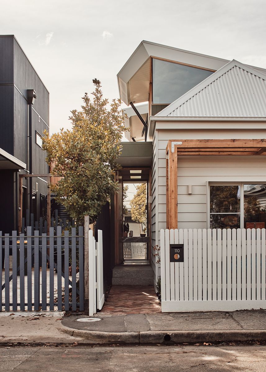 An intricate roofline, folded like origami, grabs light and views