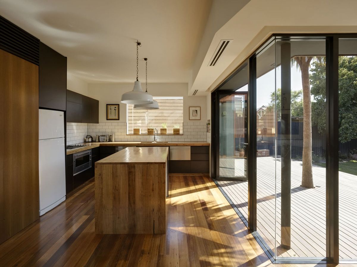 Barrow House is a Renovation of Rotated Timber Boxes