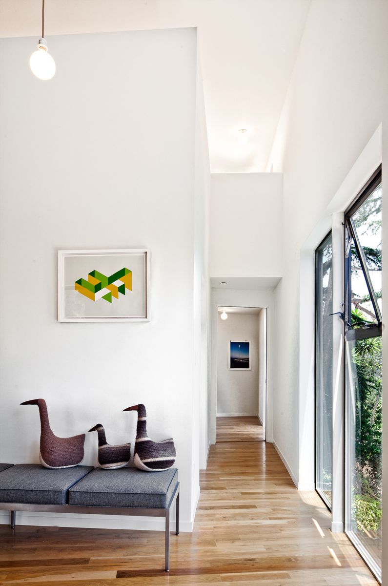 A Single-Space Living Area Helps this Compact Home to Feel Spacious