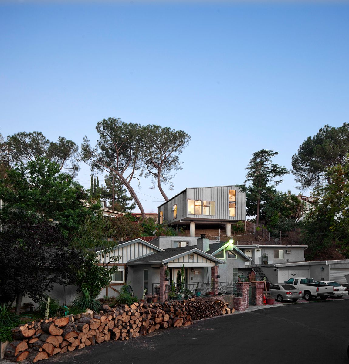 A Single-Space Living Area Helps this Compact Home to Feel Spacious