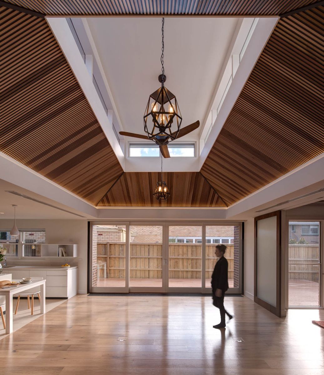A Stunning Timber Lined Clerestory is the Centrepiece of This Reno