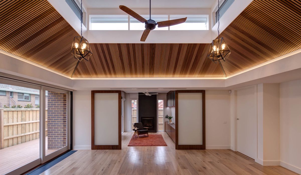 A Stunning Timber Lined Clerestory is the Centrepiece of This Reno