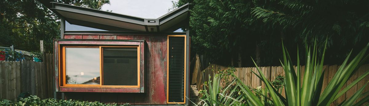 Tiny Brick House Copper Roof
