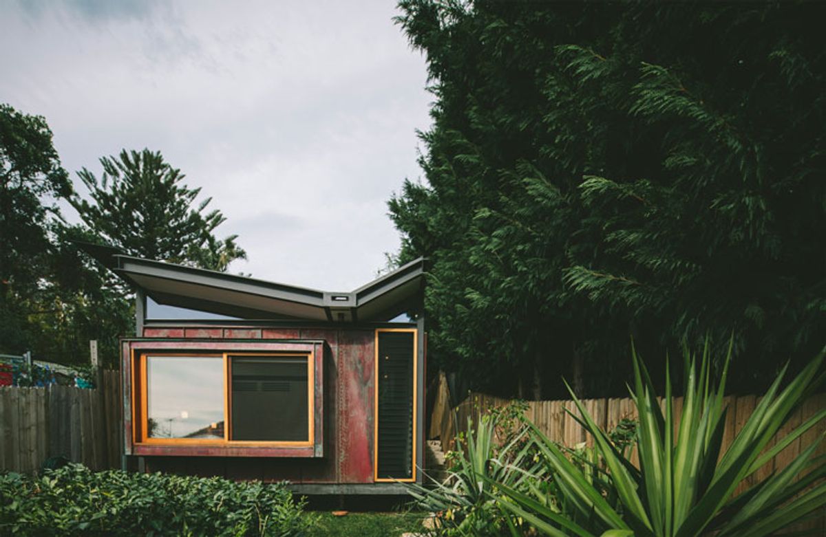 Tiny Brick House Copper Roof