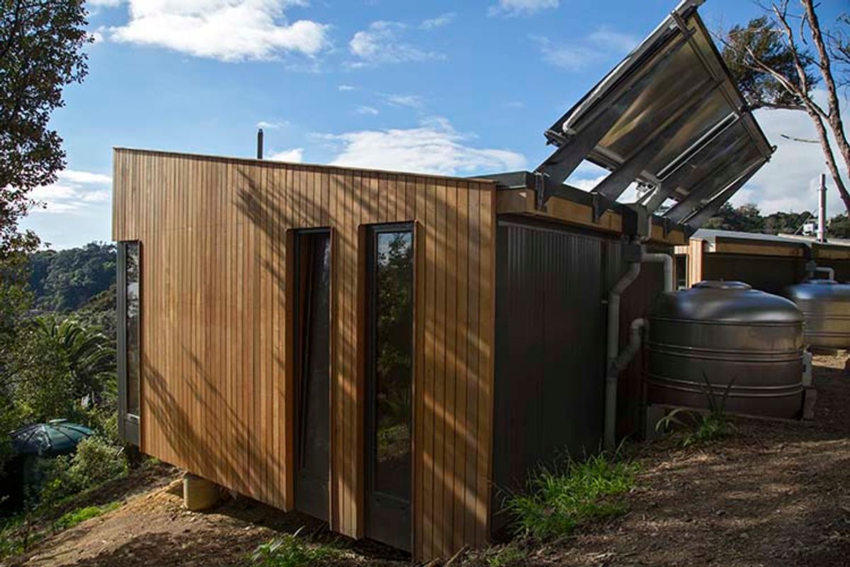 Prefabricated Cora House Carried Onto Site Leaving Environment Untouched