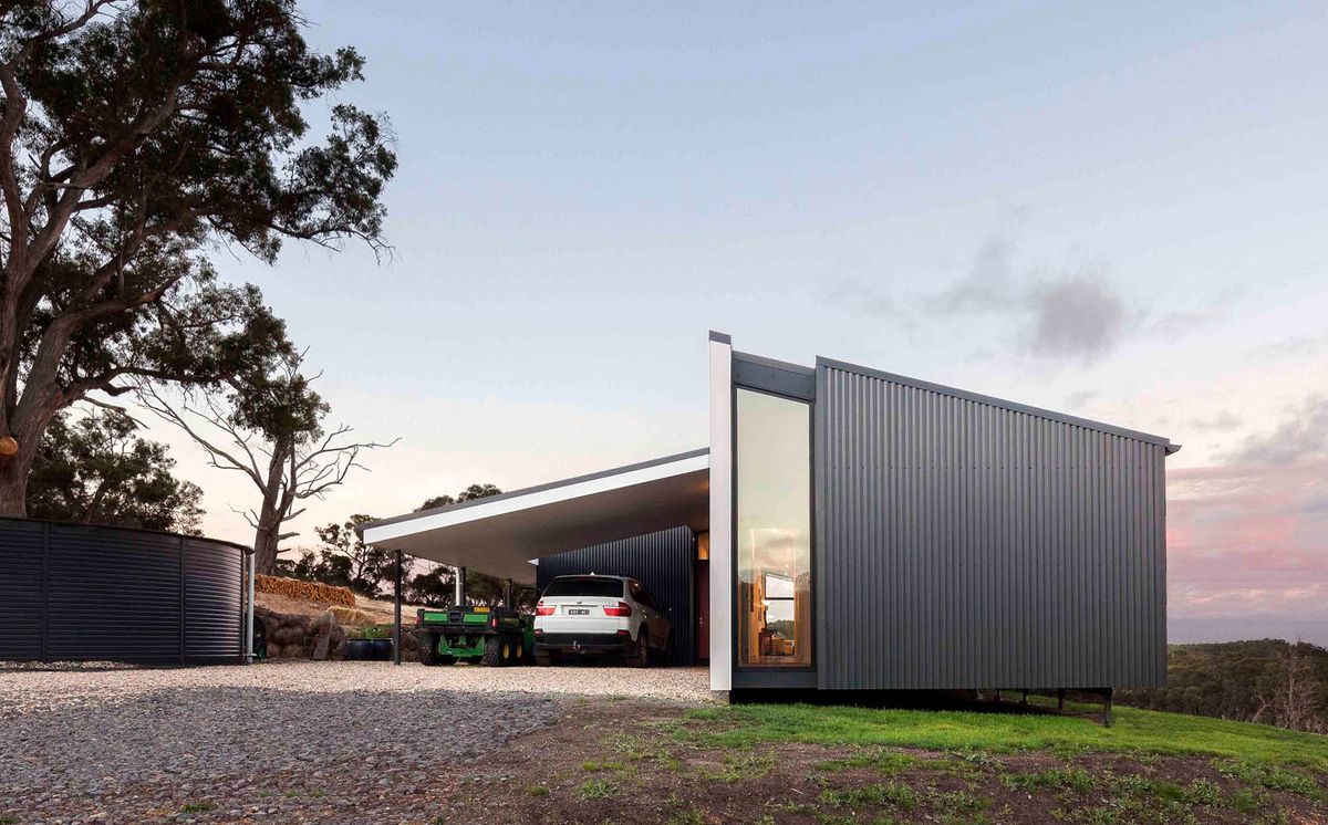 Striking Prefabricated Home Settles Into This Stunning Rural Site