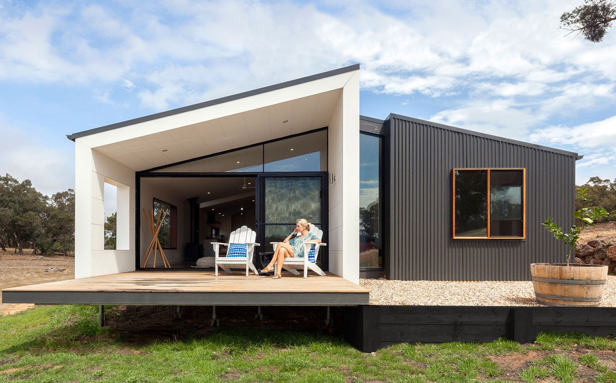 Striking Prefabricated Home Settles Into This Stunning Rural Site