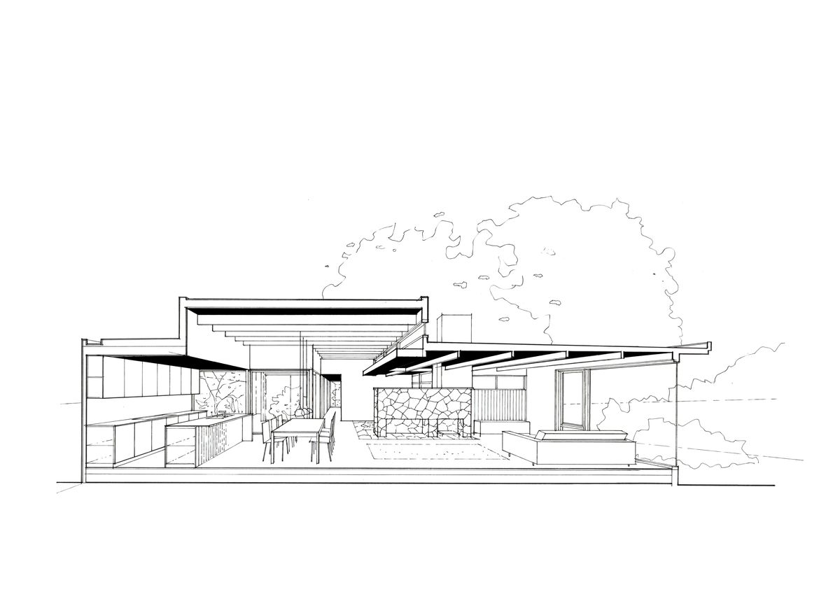 Mid-century Modern House Senstively Updated for 21st Century Living