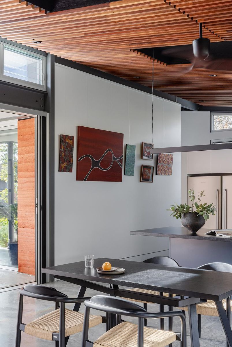 Rammed Earth Walls and Passive Design Makes Every Season a Breeze