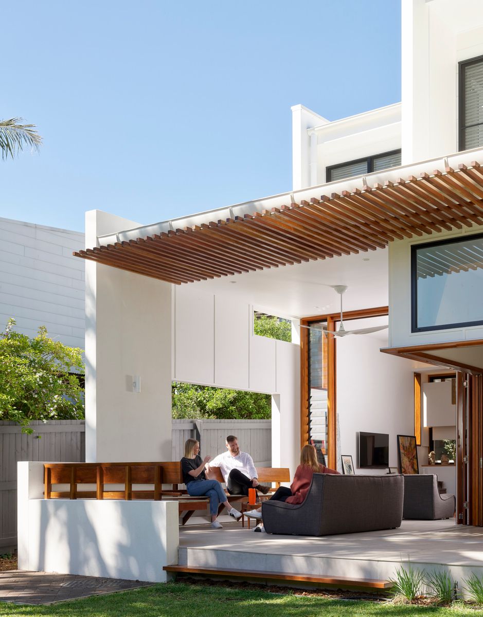 This modern Queenslander has a surprise behind its unassuming facade