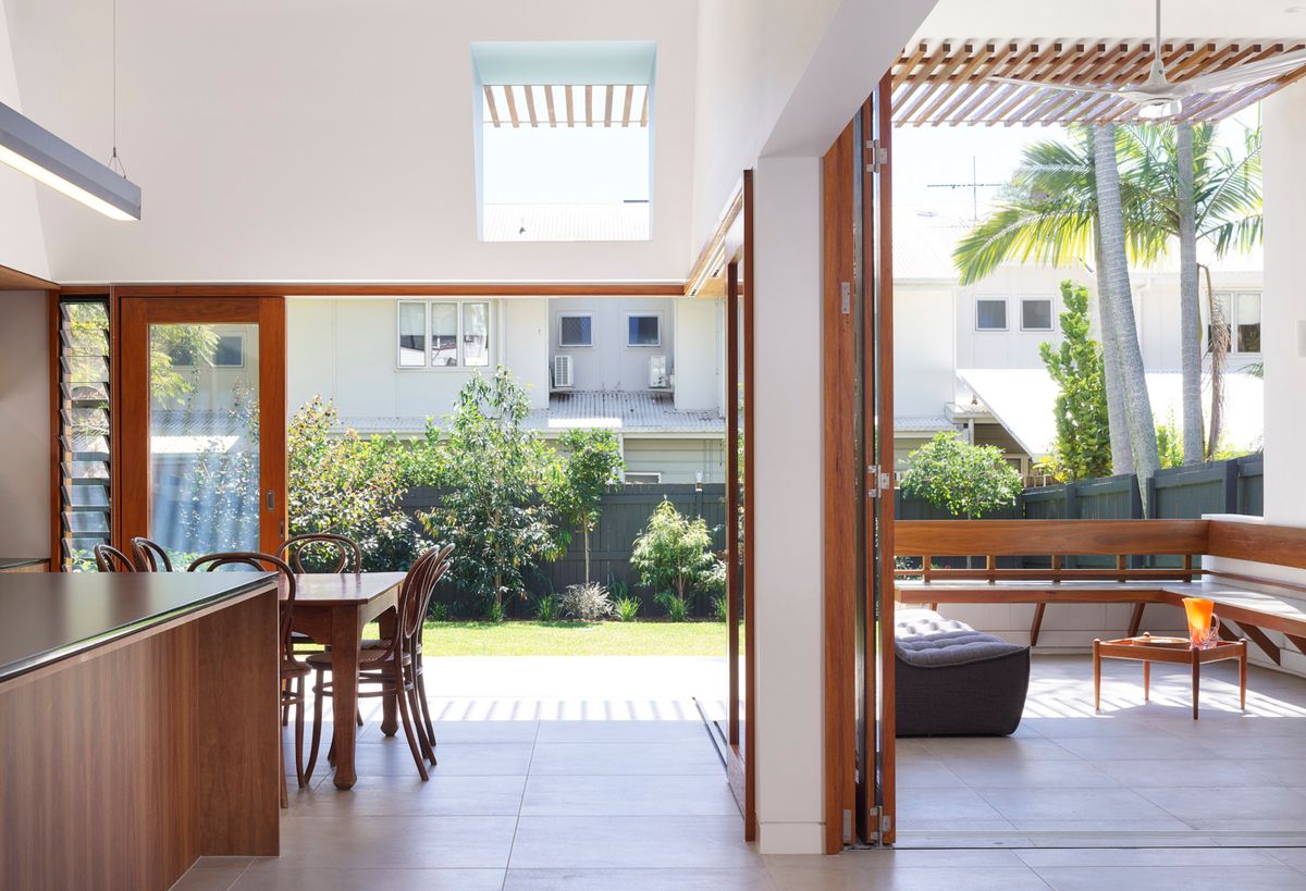 This modern Queenslander has a surprise behind its unassuming facade