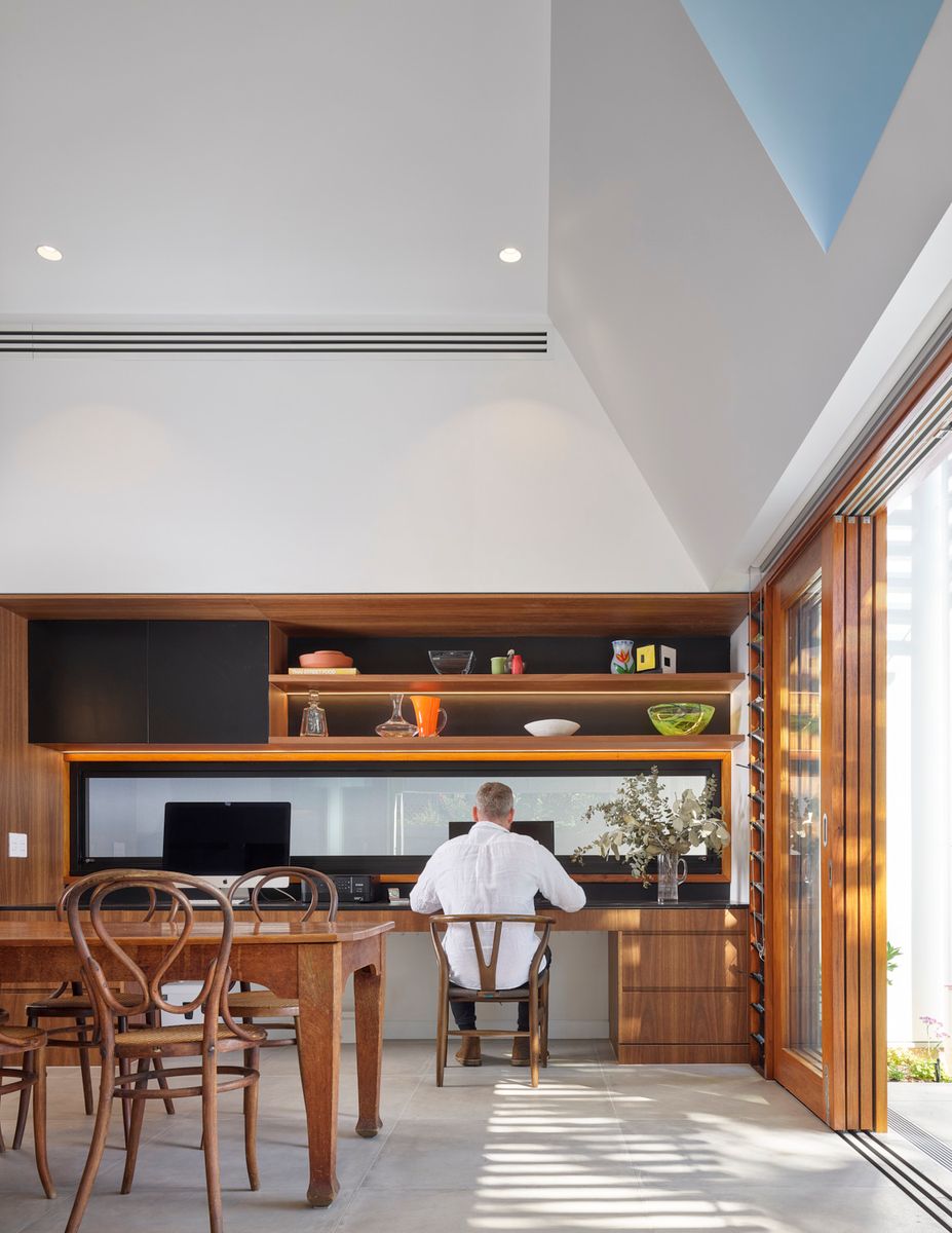 This modern Queenslander has a surprise behind its unassuming facade