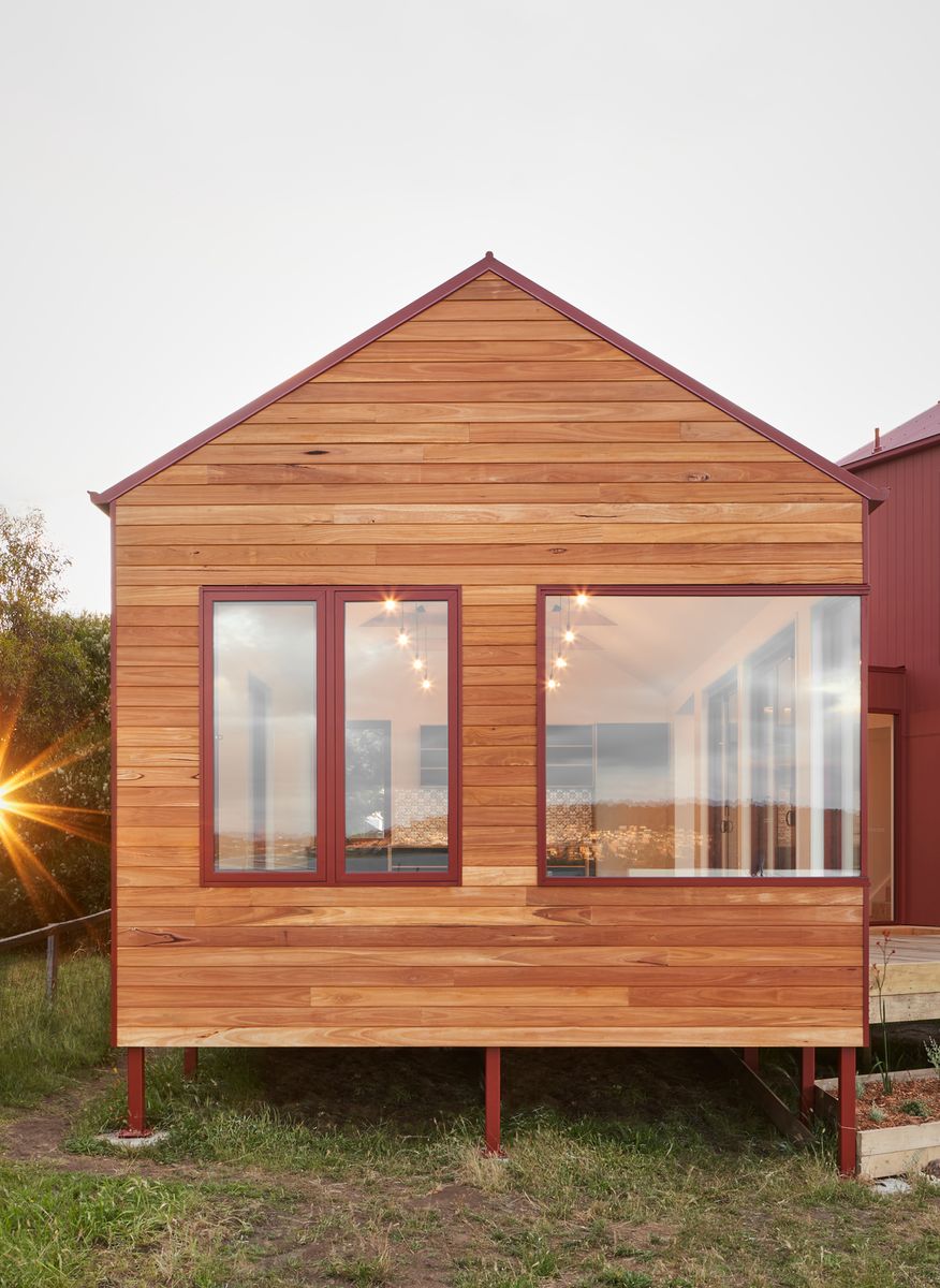 This compact home is a contemporary take on the classic Aussie shack