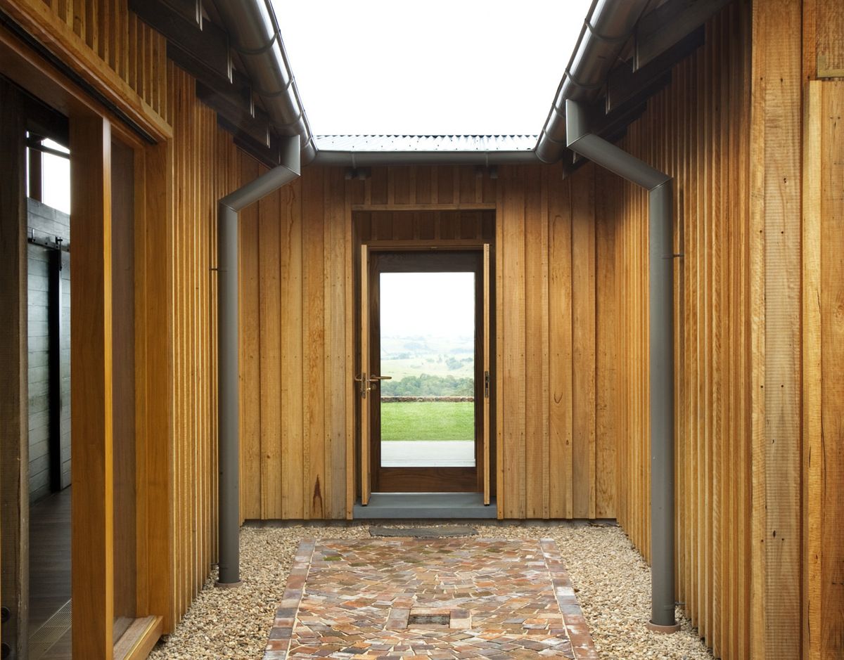 Trio of pavilions a striking addition to a cluster of farm buildings
