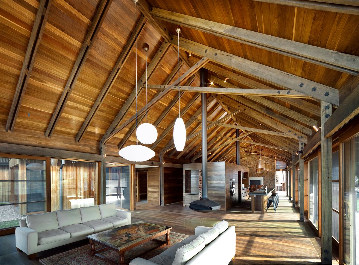 Trio of pavilions a striking addition to a cluster of farm buildings