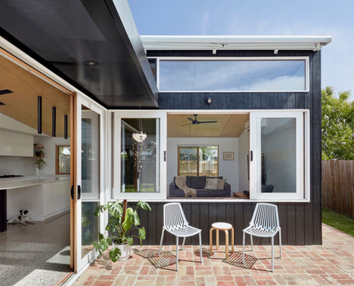 Lean-2 Flips the Typical Lean-to on Its Head to Create a Sunny Home