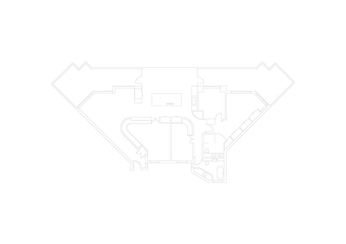 A Rabbit Warren is Transformed into an Elegant and Spacious Apartment