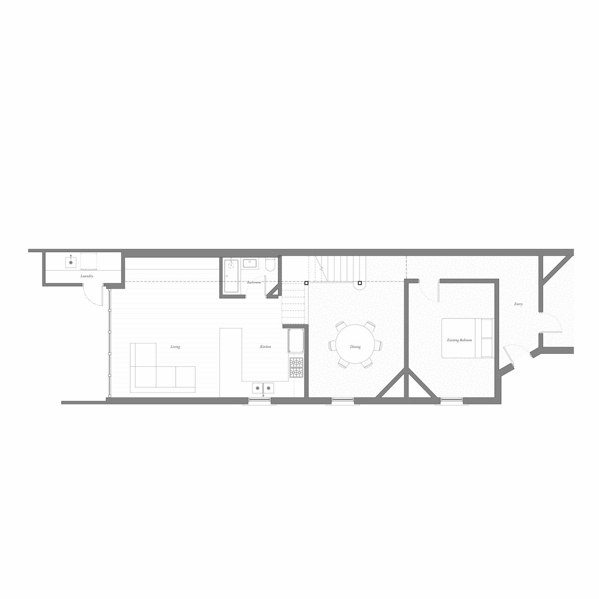 Linear Floor Plan Modern House Luxury Modern House Plan With Upstairs