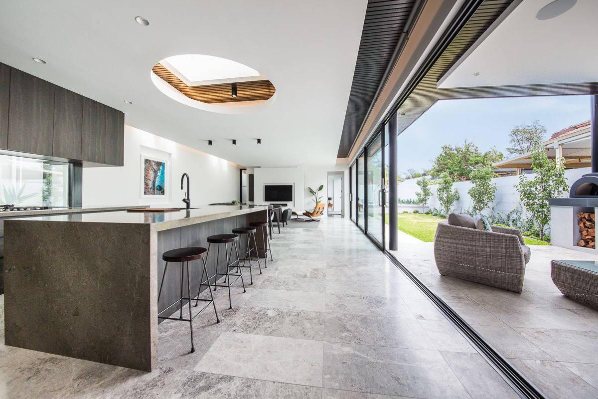 Hugging the Southern Boundary Creates an Outdoor Room At This Reno...