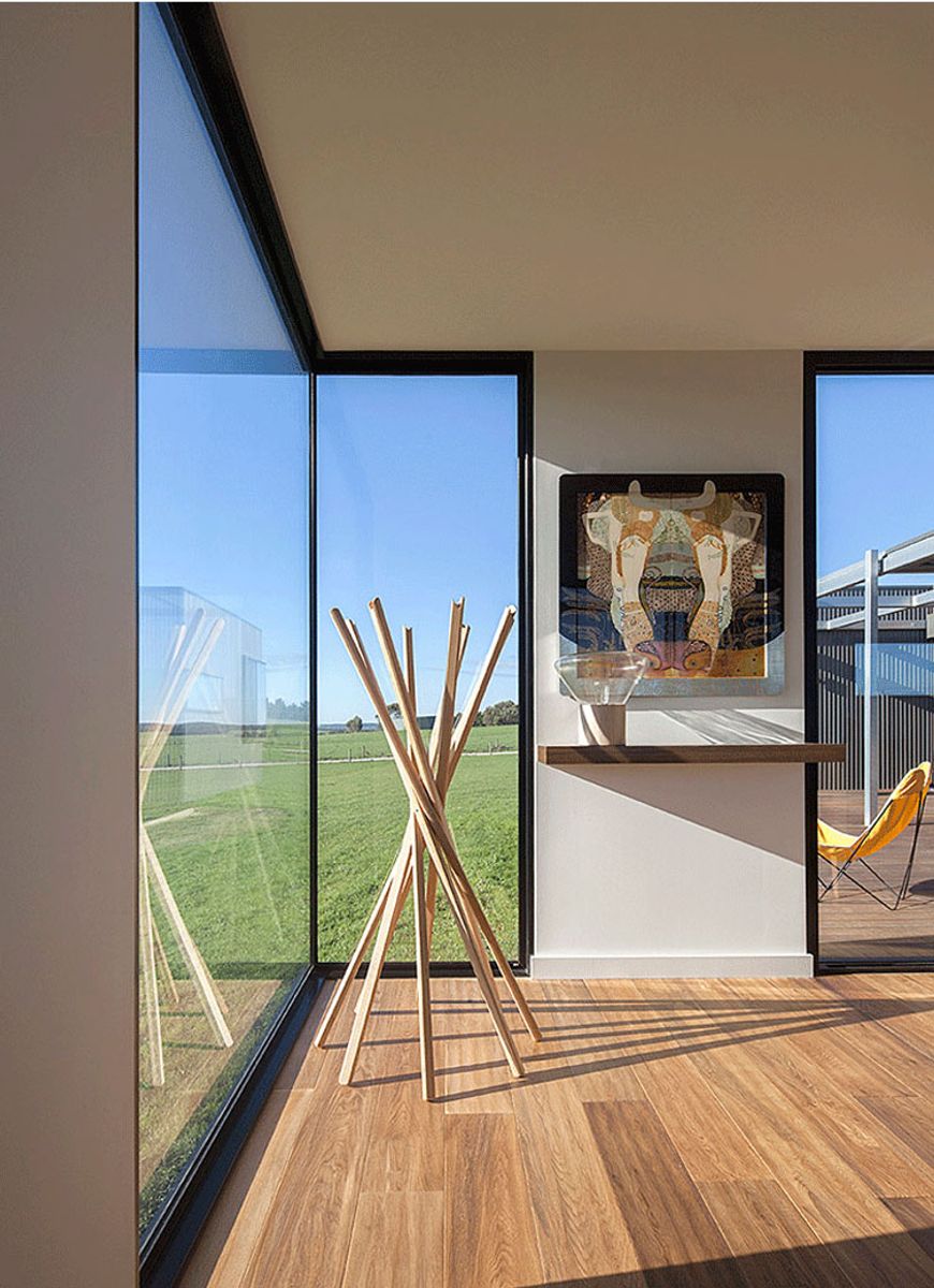 Custom Designed Prefab House Enjoys Expansive Views in Inverloch