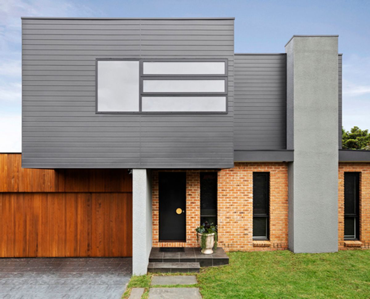 Architect Transforms a '90s Apricot Brick House Into a Modern Home