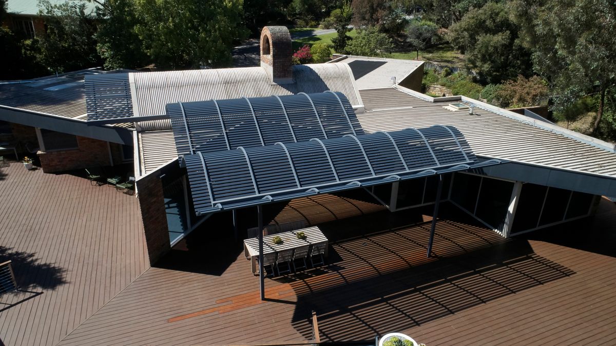 Inspired by the Original Home a New Pergola Improves Outdoor Living