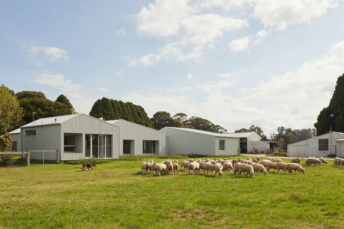 A modern farmhouse embracing its rural surroundings…