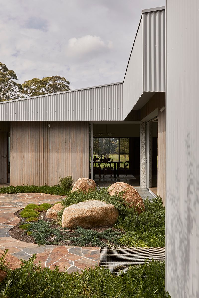 A modern farmhouse embracing its rural surroundings…