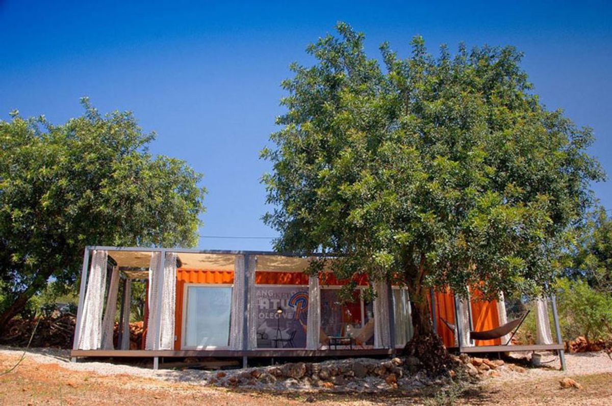 Rusty Shipping Container Transformed into a Glamorous Guest House
