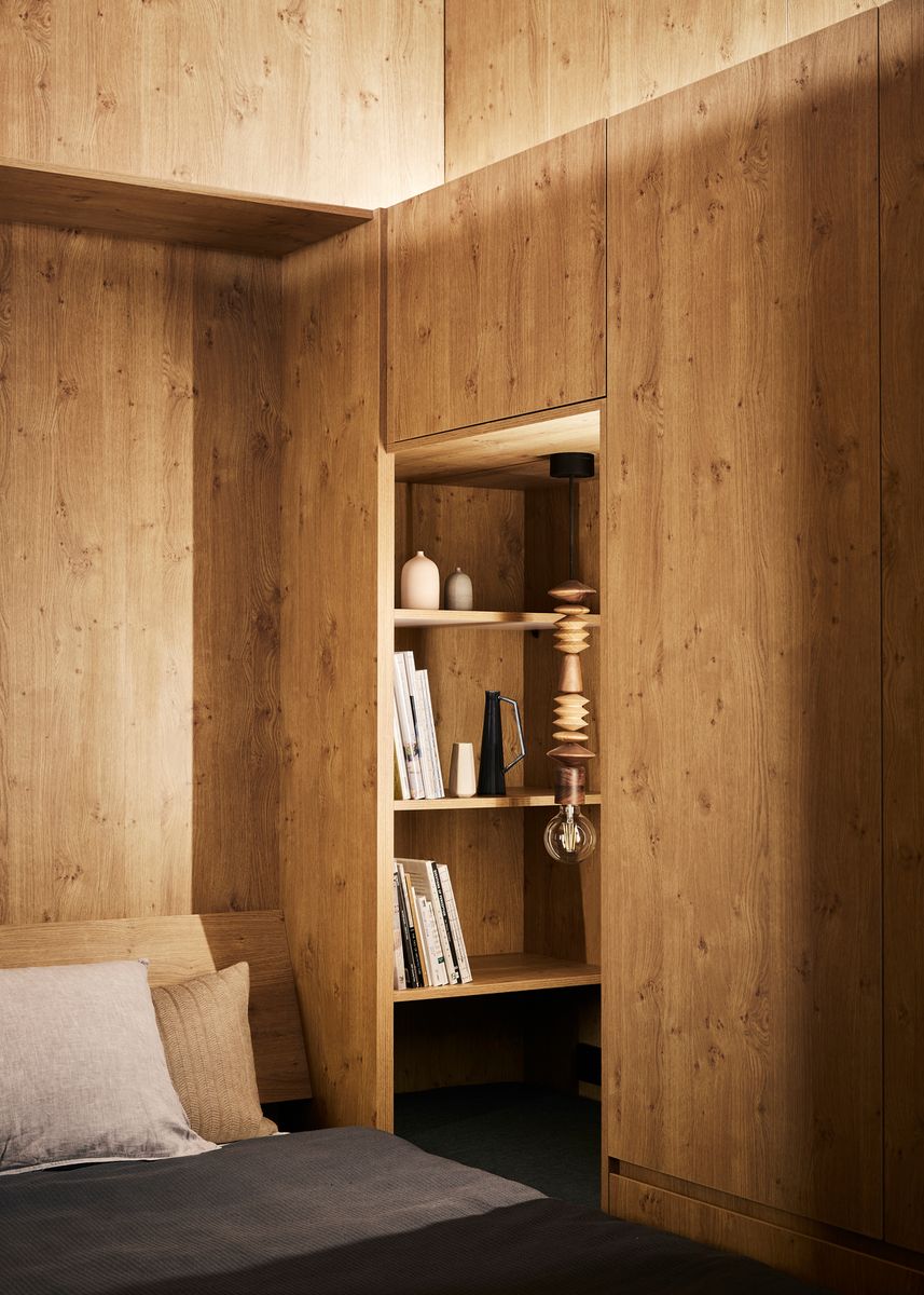 Compact Apartment Feels Luxurious with Hollywood-esque Dressing Room