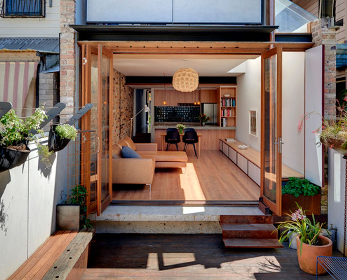 The Renovation of This Terrace Reuses Existing Materials in New Ways