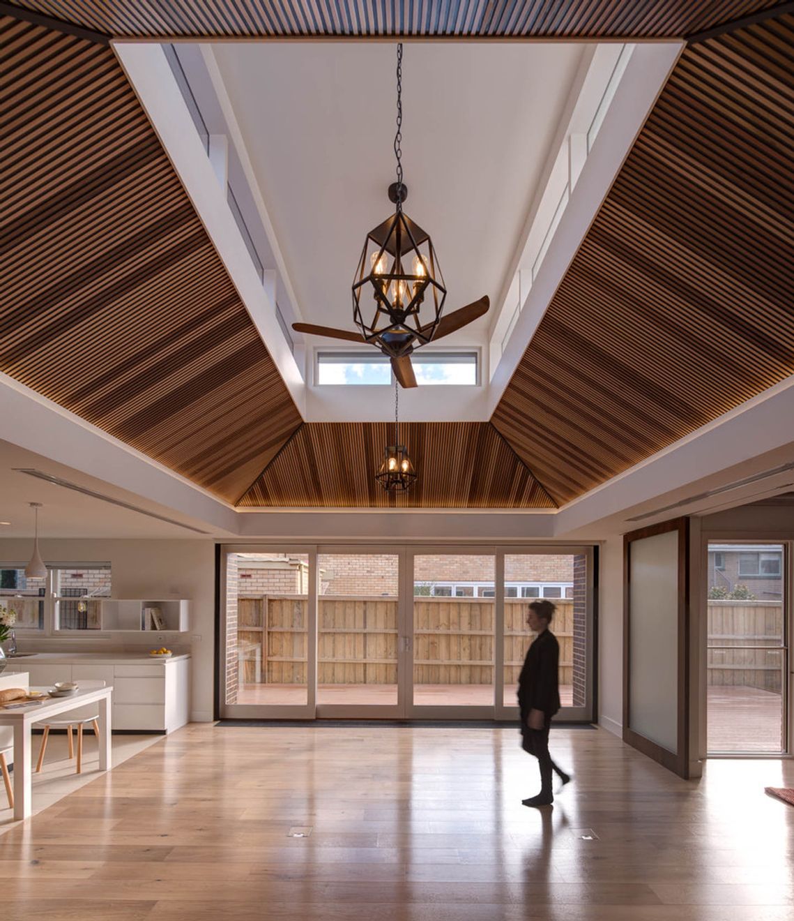 A Stunning Timber Lined Clerestory is the Centrepiece of This Reno