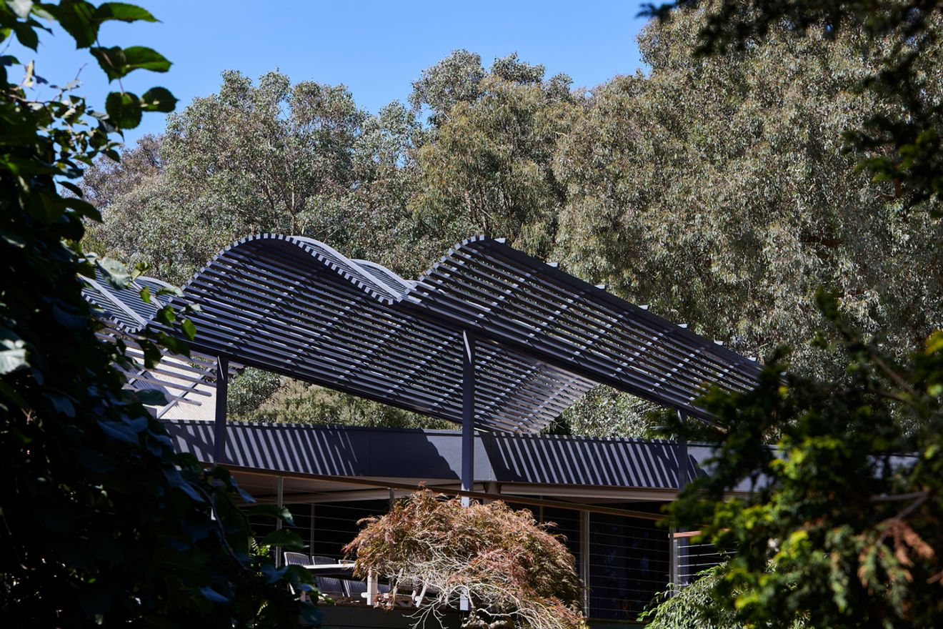 Inspired by the Original Home a New Pergola Improves Outdoor Living
