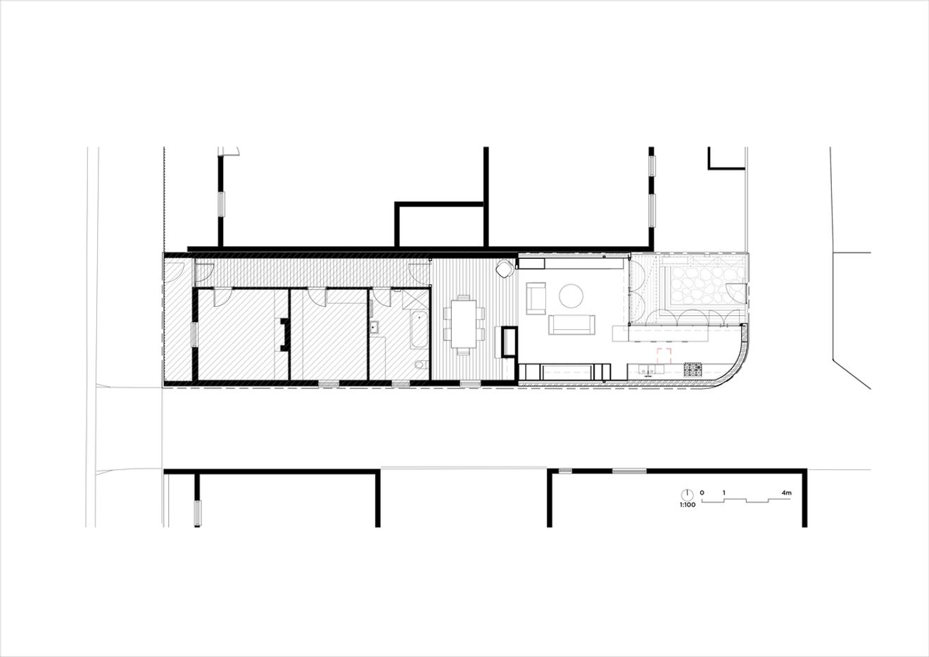 A Curve in the Boundary Is Turned Into an Asset at This Playful Home