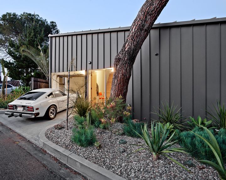 A Single-Space Living Area Helps this Compact Home to Feel Spacious