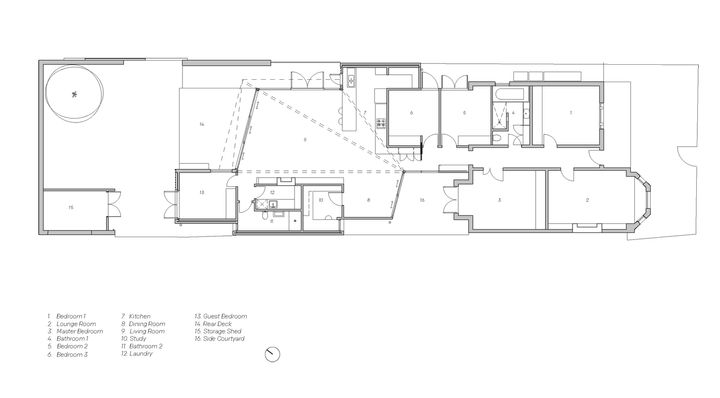 Diagonal House Benefits From a Sunny Aspect and a Lucky Site