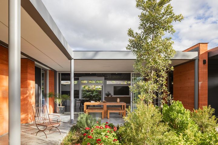 Rammed Earth Walls and Passive Design Makes Every Season a Breeze