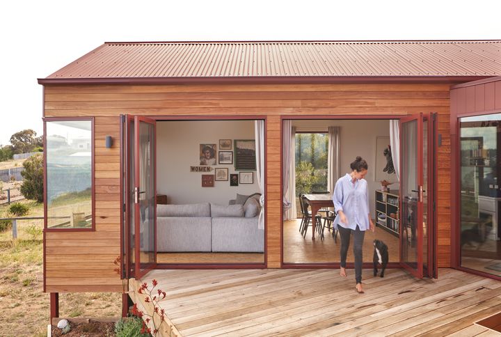 This compact home is a contemporary take on the classic Aussie shack