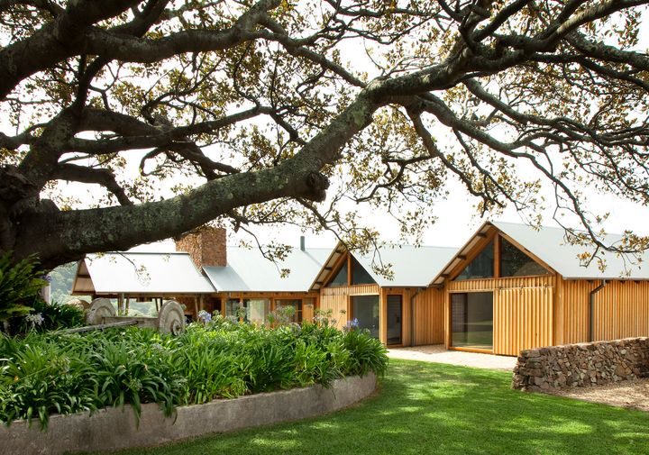 Trio of pavilions a striking addition to a cluster of farm buildings
