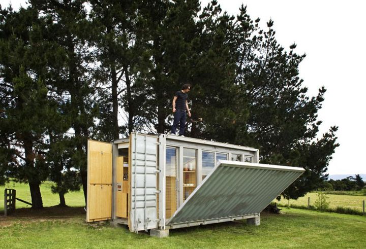 Port-a-Bach: A Portable Teeny Tiny Shipping Container Home