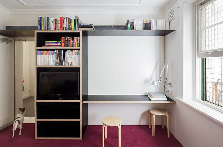 There's a Bedroom Tucked Behind that Sliding Wall!