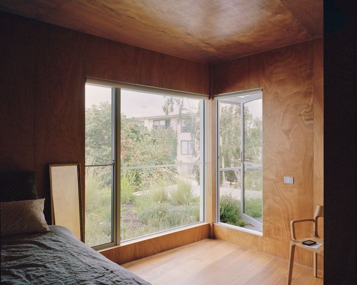 This terrace house renovation creates a lush outlook from every room