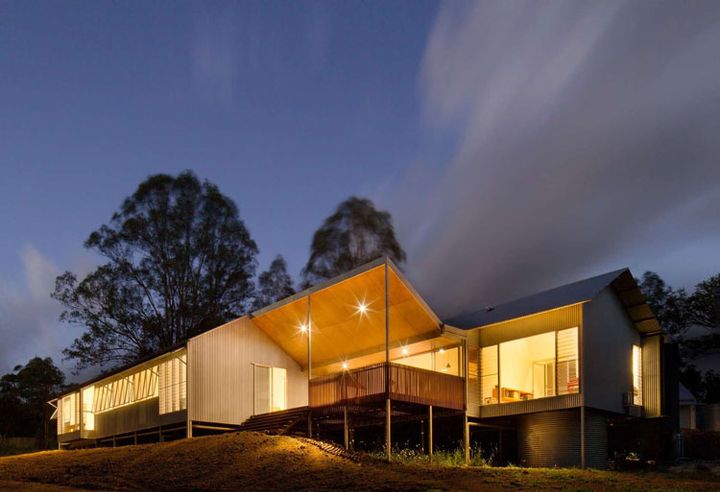 Whyatt House: Australian Bush Style Home Built From Prefabricated Shed