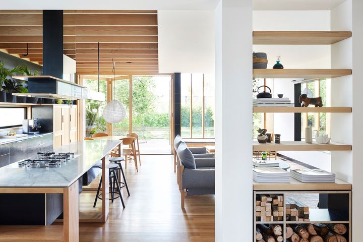 A Modern Wooden Box Extension Complements a Century Old Weatherboard